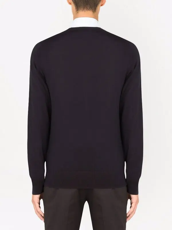 Dolce & Gabbana Cashmere Crew Neck Sweater - Blue