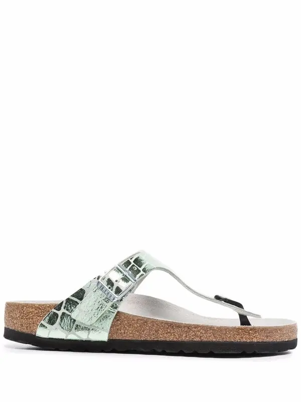 BIRKENSTOCK Crocodile-effect Sandals