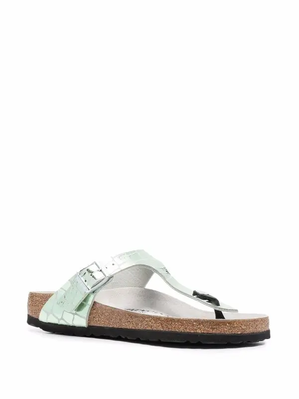 BIRKENSTOCK Crocodile-effect Sandals