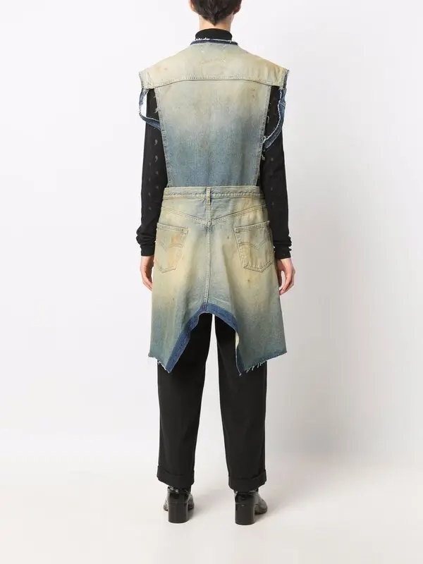MAISON MARGIELA Derelict Asymmetric Denim Gilet