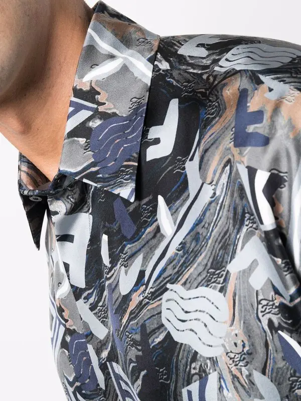 Fendi Abstract Print Shirt