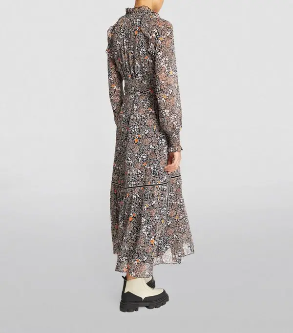 Me+Em Hummingbird Frill-Detail Maxi Dress - Multi | Editorialist