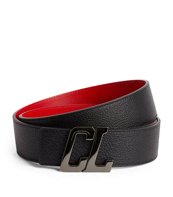 CHRISTIAN LOUBOUTIN Happy Rui Monogram Belt - Red