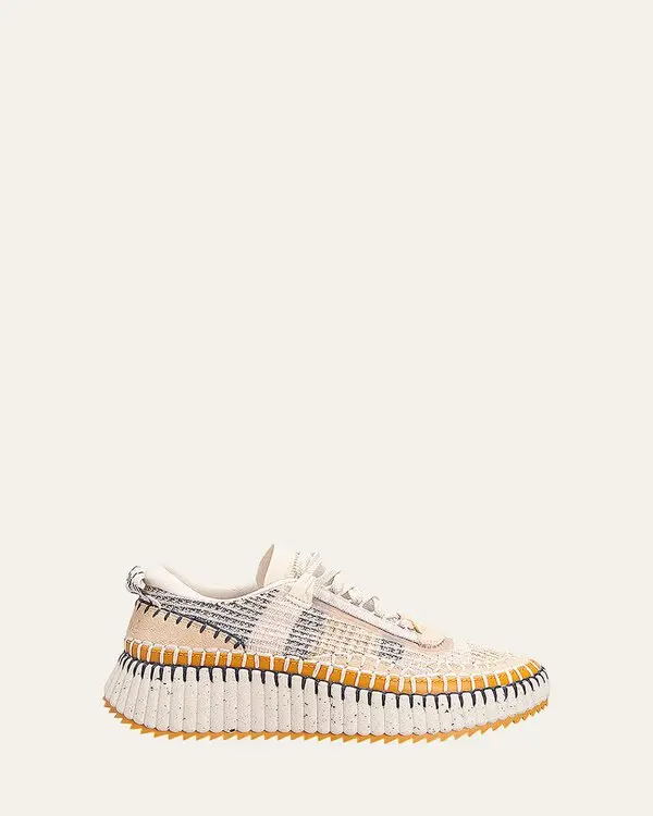 Chloé Nama Walking Sneakers - Biscotti Beige