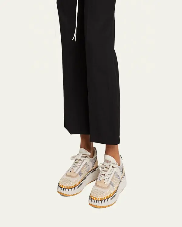 Chloé Nama Walking Sneakers - Biscotti Beige