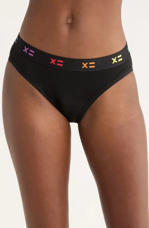 TOMBOYX First Line Stretch Cotton Period Bikini - Black X Rainbow
