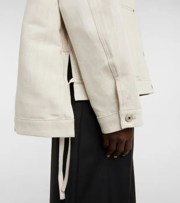 Loewe Anagram Cotton And Linen Jacket - White