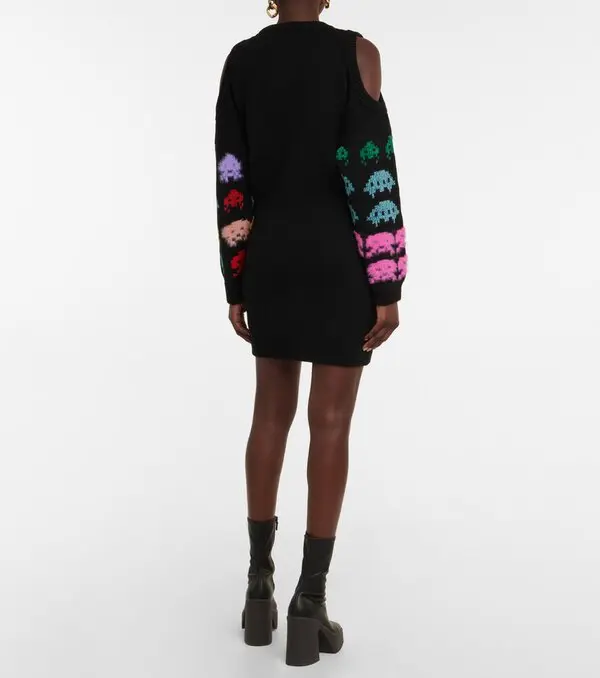 Stella McCartney Wool And Cotton-blend Mini Dress