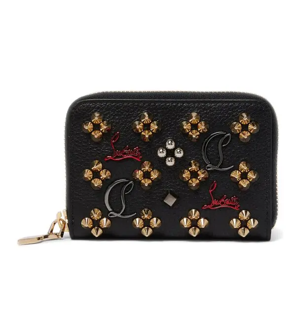 CHRISTIAN LOUBOUTIN Panettone Studded Wallet - Black