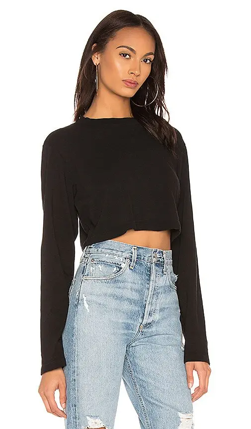 Cotton Citizen Tokyo Crop Shirt - Jet Black