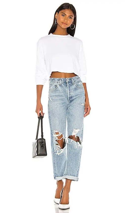 Cotton Citizen Tokyo Crop Shirt - White
