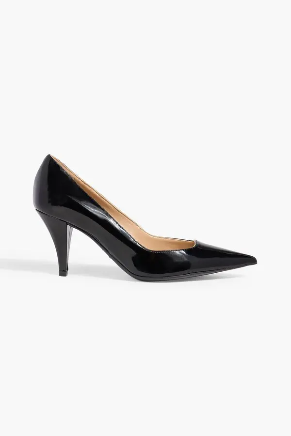 SERGIO ROSSI Patentleather Pumps - Black