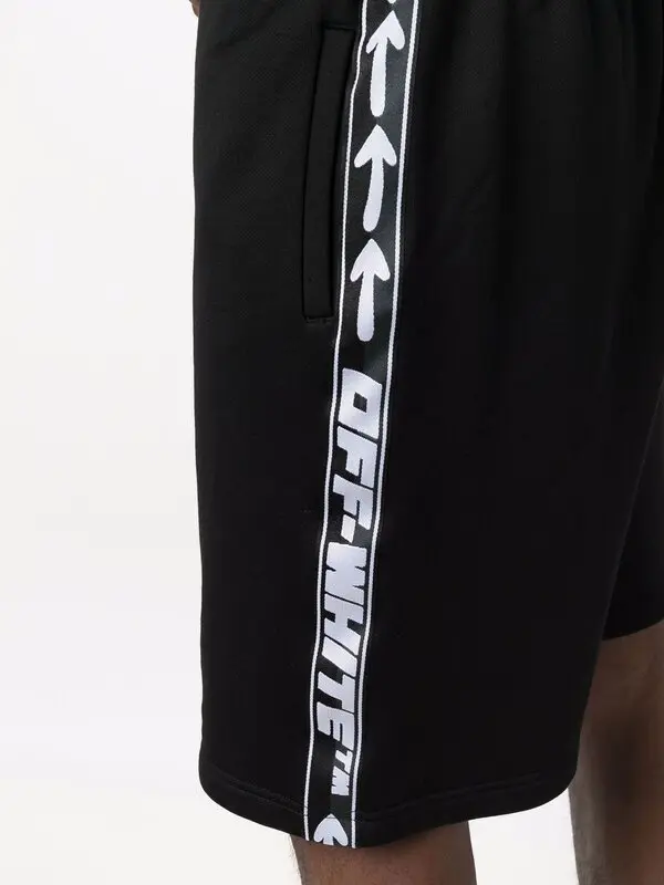 Off-White Logo Tape Track Shorts