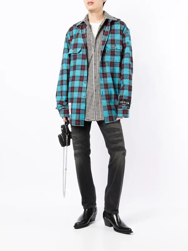 COOL T.M Reversible Plaid Shirt