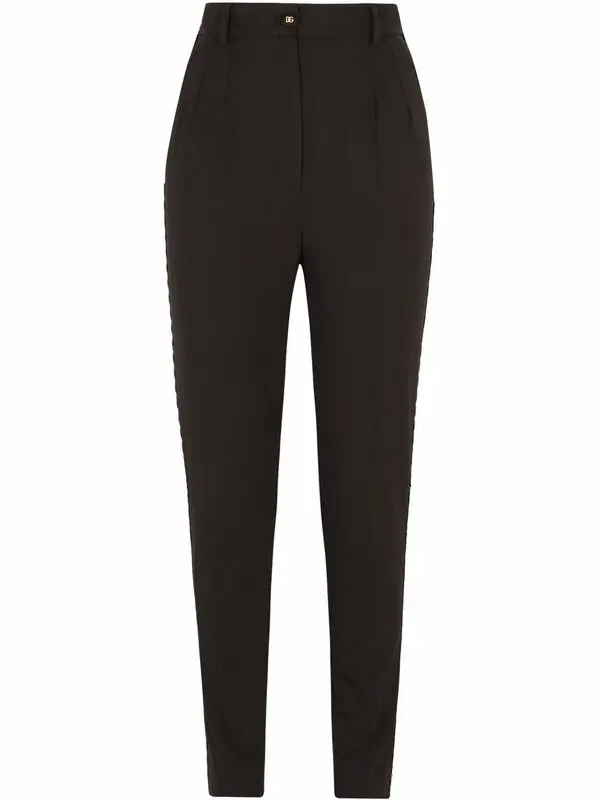Dolce & Gabbana Crystal-embellished Tuxedo Trousers