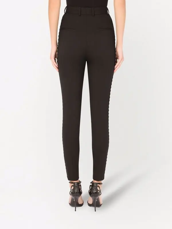 Dolce & Gabbana Crystal-embellished Tuxedo Trousers