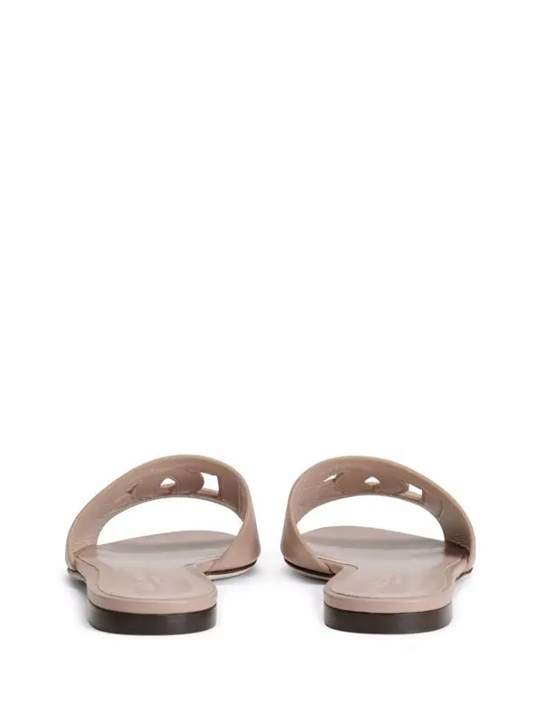 Dolce & Gabbana Dg Logo Leather Sandals - Pink
