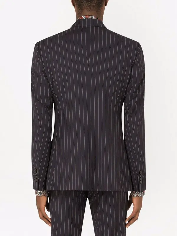Dolce & Gabbana Double-breasted Pinstripe Wool Suit