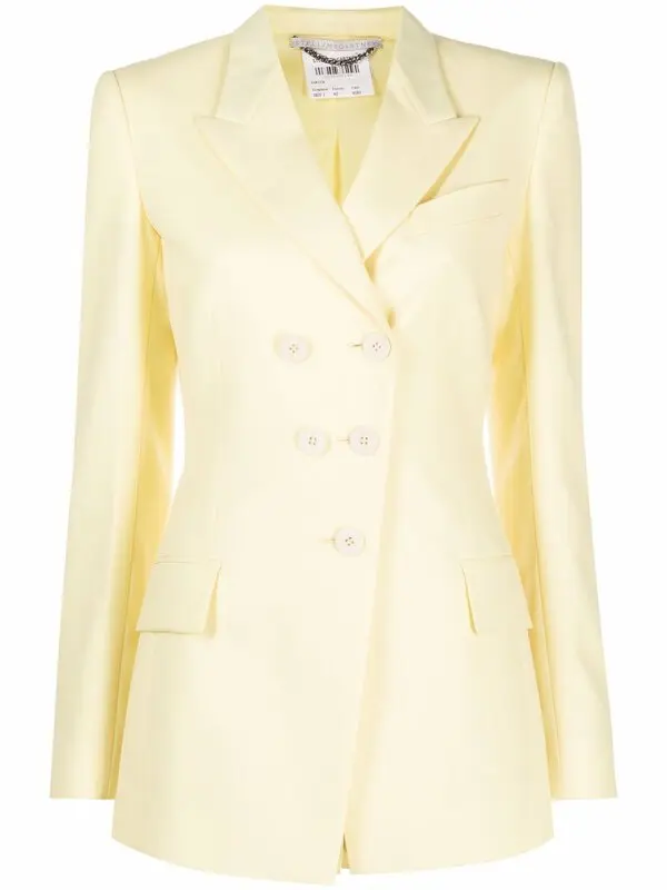 Stella McCartney Double-breasted Blazer - Yellow