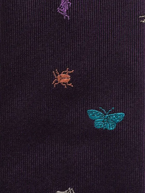 Paul Smith Insect Embroidery Silk Tie