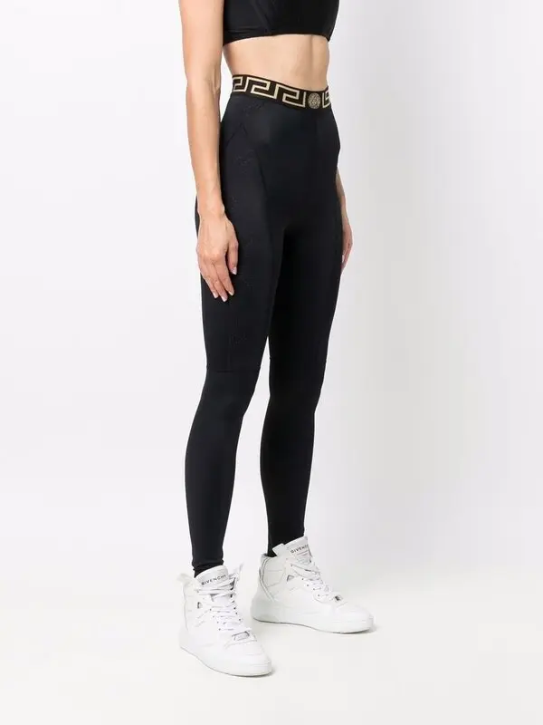 Versace Greca Waistband Performance Leggings