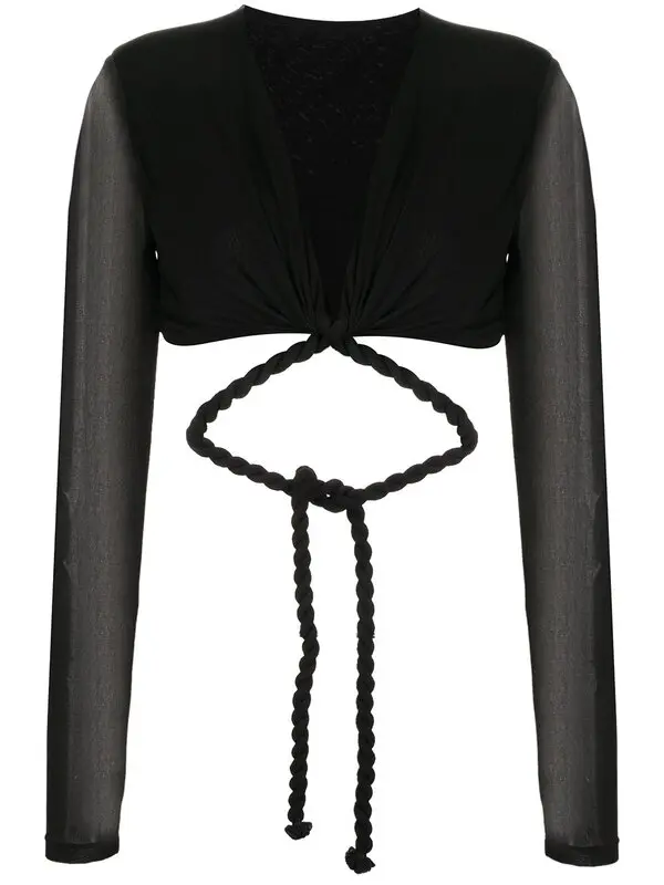 DION LEE Rope Wrap Top