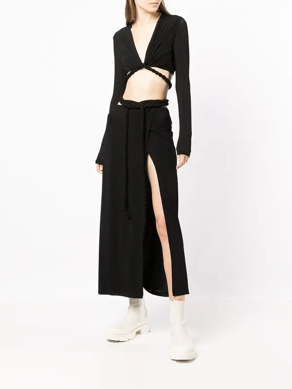 DION LEE Rope Wrap Top