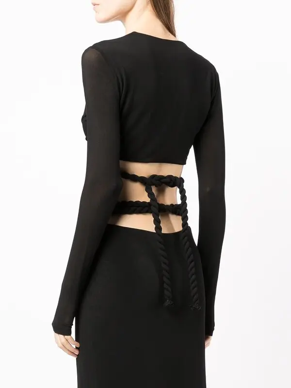 DION LEE Rope Wrap Top
