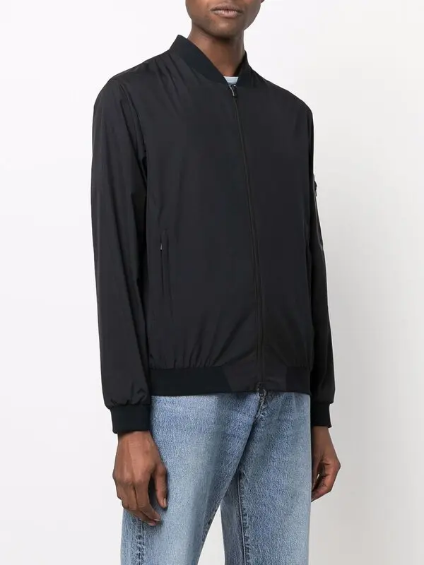 Herno Zip-pocket Bomber Jacket - Black