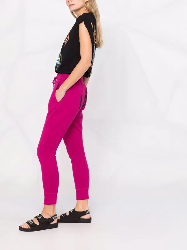 Dsquared2 Icon Print Track Pants - Pink