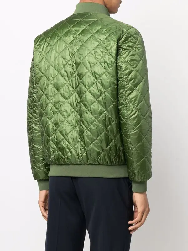 Herno Stripe-detail Quilted Down Jacket