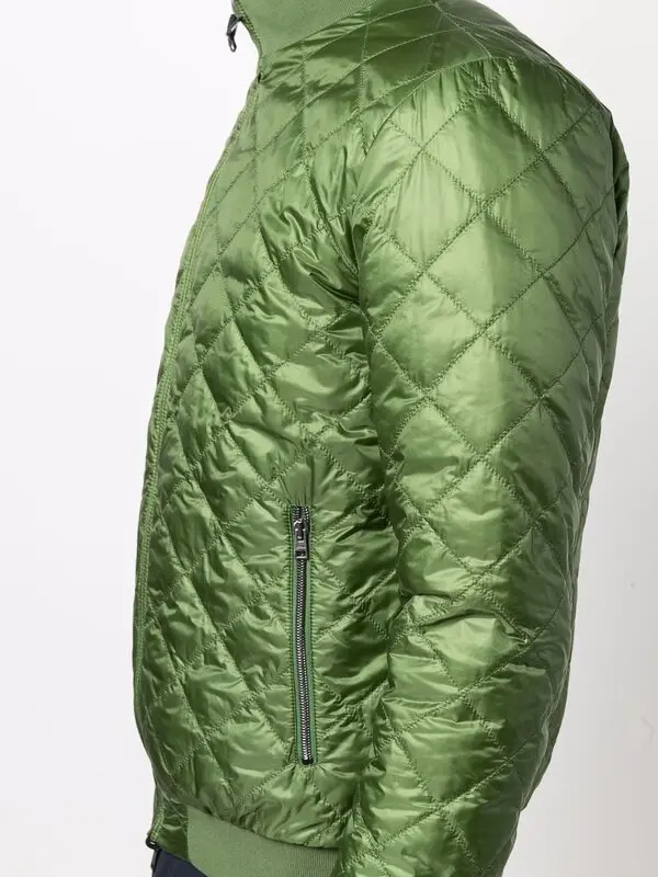Herno Stripe-detail Quilted Down Jacket