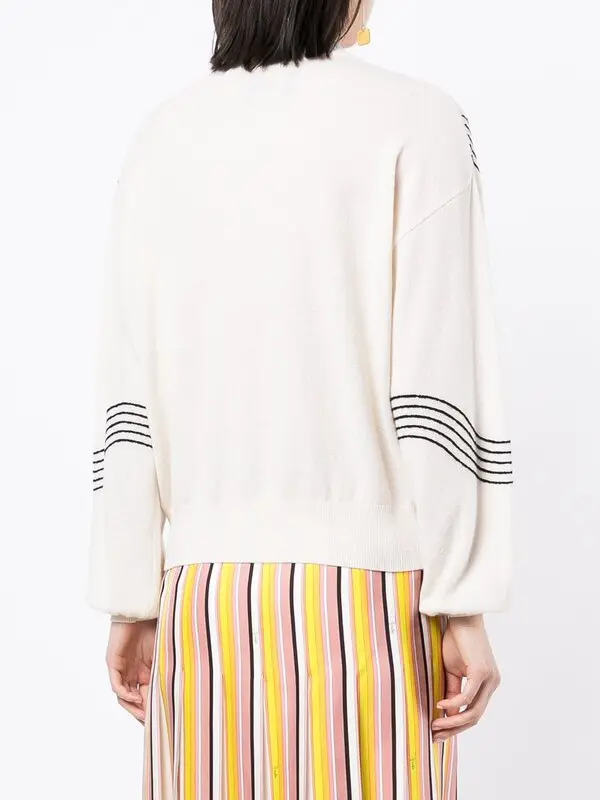 Markus Lupfer Graphic Print Merino Wool Jumper