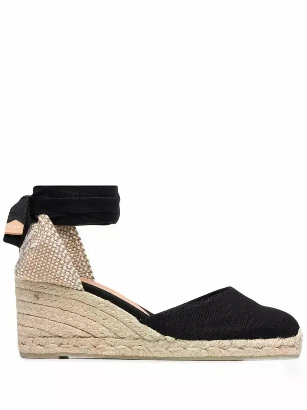 CastaÑer 70mm Carina Espadrilles - Black