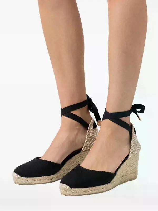 CastaÑer 70mm Carina Espadrilles - Black