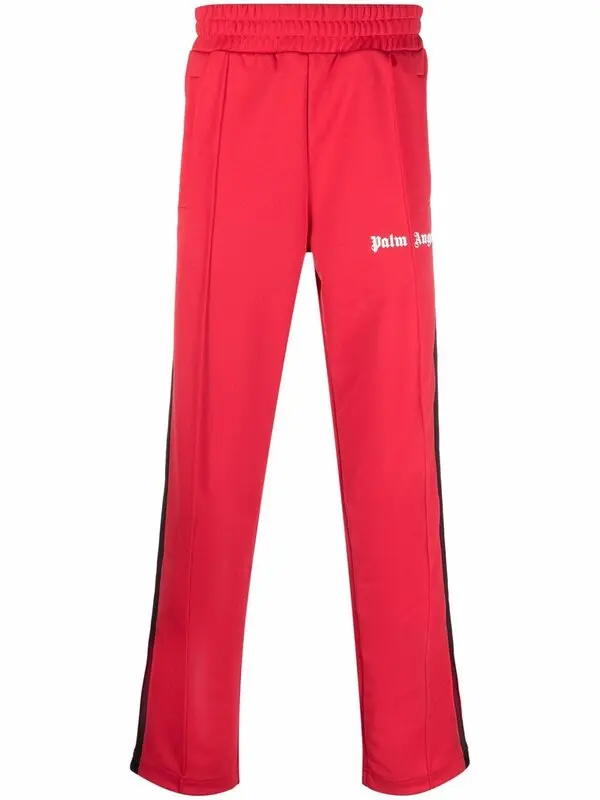 Palm Angels Side-stripe Track Pants - Red