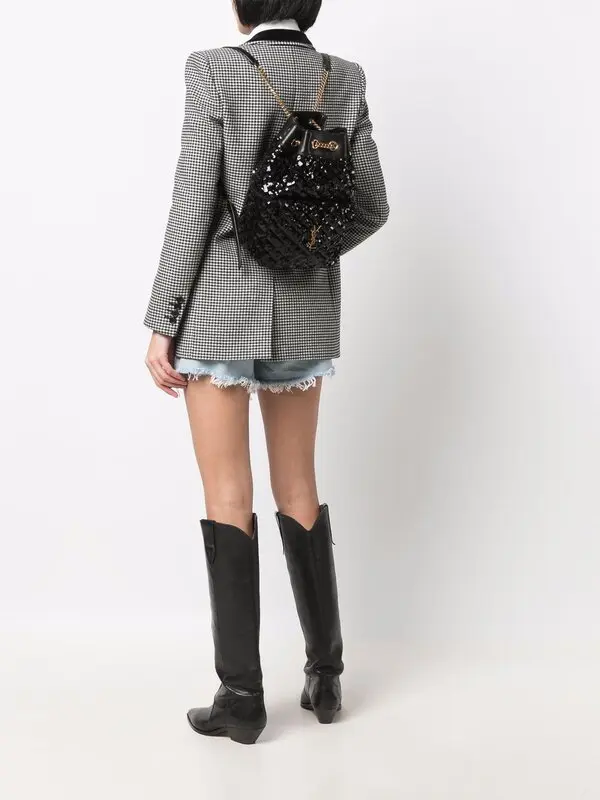 Saint Laurent Joe Sequin-embellished Backpack