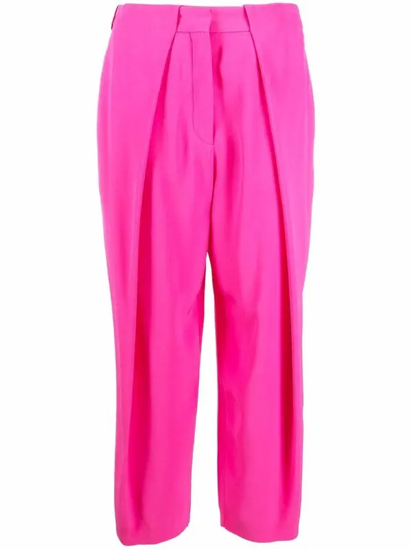 Balmain Pleated High-waisted Trousers