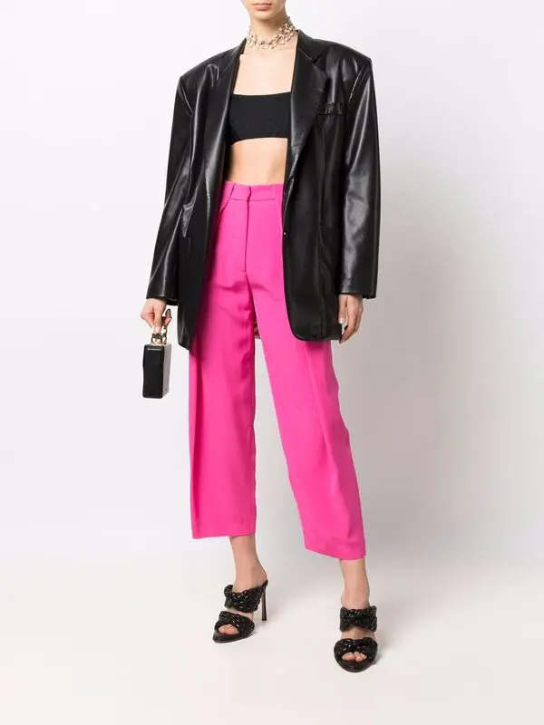 Balmain Pleated High-waisted Trousers