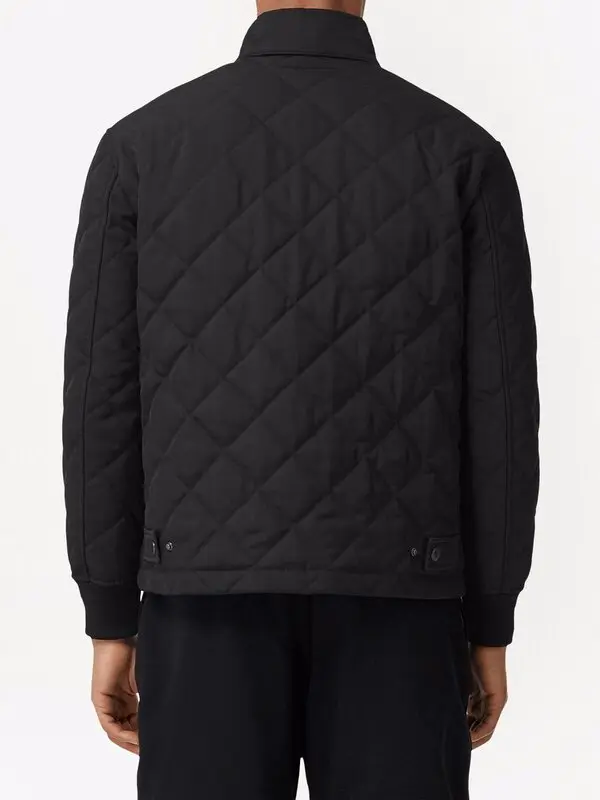Burberry Diamond-quilted Thermoregulated Jacket - Black
