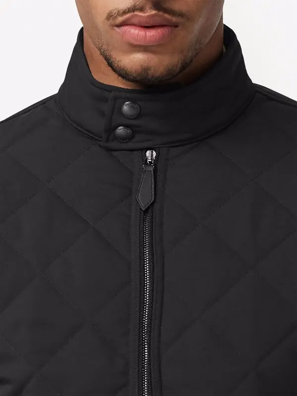 Burberry Diamond-quilted Thermoregulated Jacket - Black