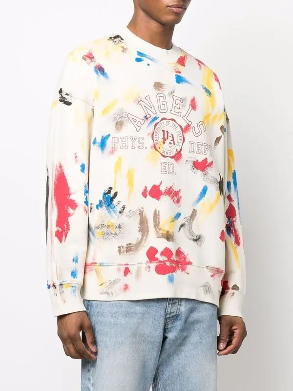 Palm Angels Painted College Sweatshirt