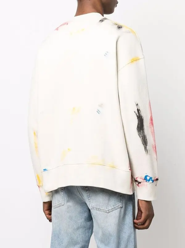 Palm Angels Painted College Sweatshirt