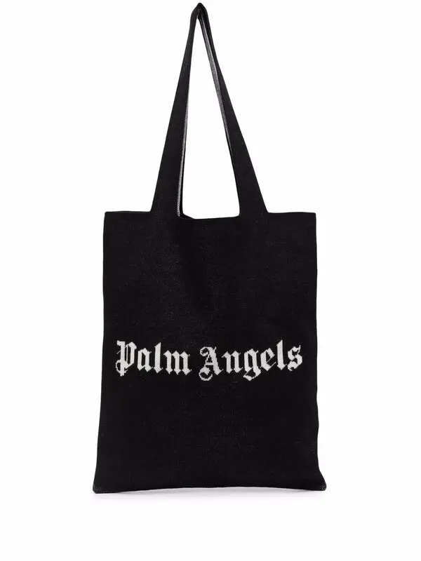 Palm Angels Logo-print Tote - Black