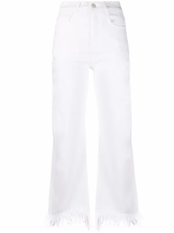 Maje Frayed Straight-leg Jeans