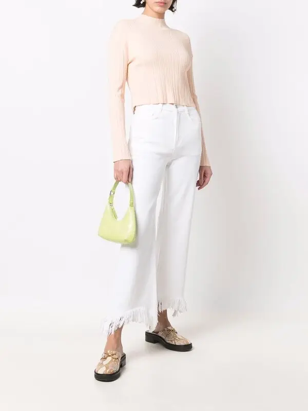 Maje Frayed Straight-leg Jeans