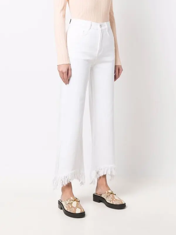 Maje Frayed Straight-leg Jeans
