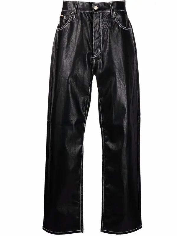 Eytys Faux-leather Wide-leg Trousers