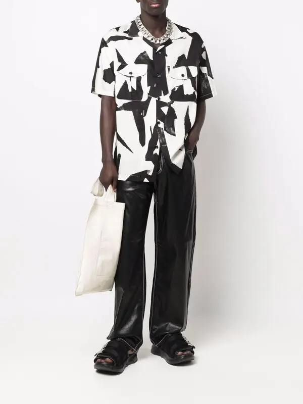 Eytys Faux-leather Wide-leg Trousers