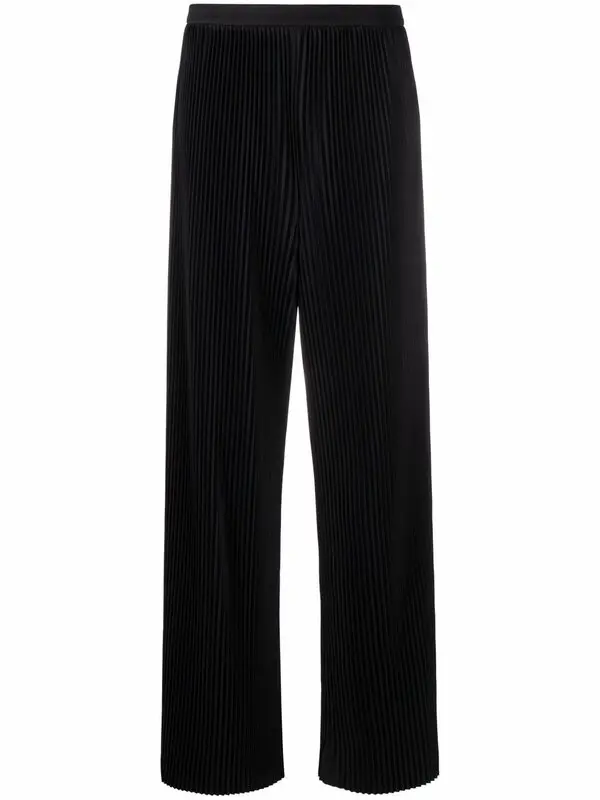 Fabiana Filippi Straight-leg Plissé Trousers - Black